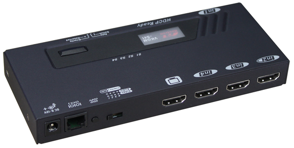 4K 4 Ports HDMI Switch combines the video Auto-switching with EDID, IR ...